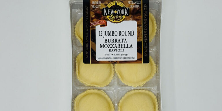 Jumbo Round Burrata Mozzarella Ravioli – New York Ravioli & Pasta Company